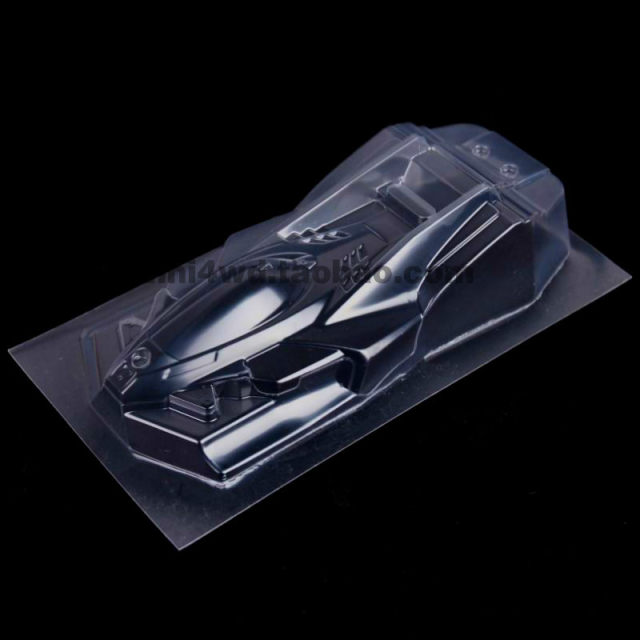 Self-made Tamiya 4WD transparent soft shell Lightning Strike Victory ...