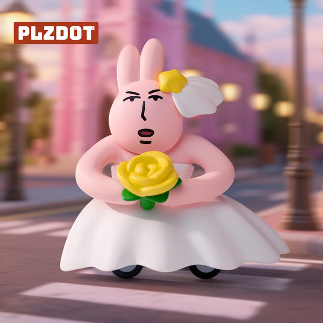 New Plzdot Pink Rabbit 'Abstract' series mini blind box second ...