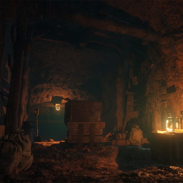 UE4 Unreal 5 Old Mine Tunnel / CAVES Cave Cave Mine Underground Cave ...