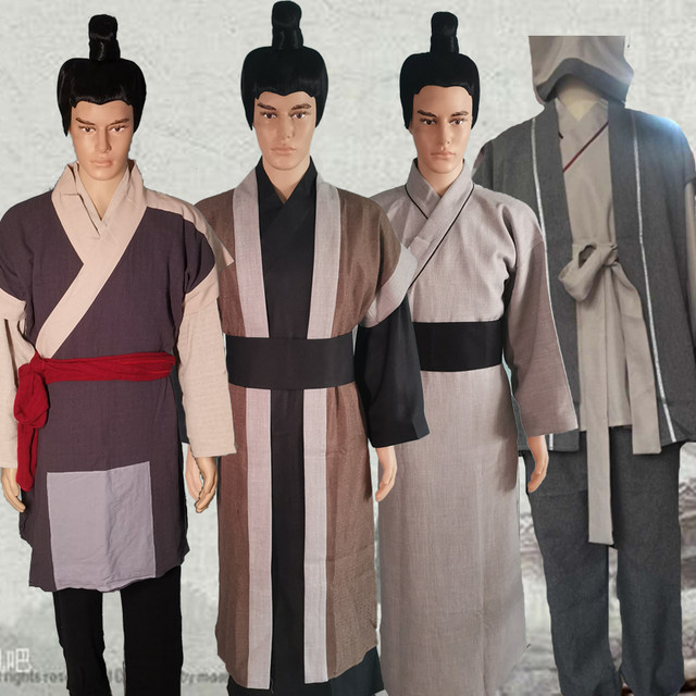 Men in ancient costumes, costumes for common people in ancient times ...