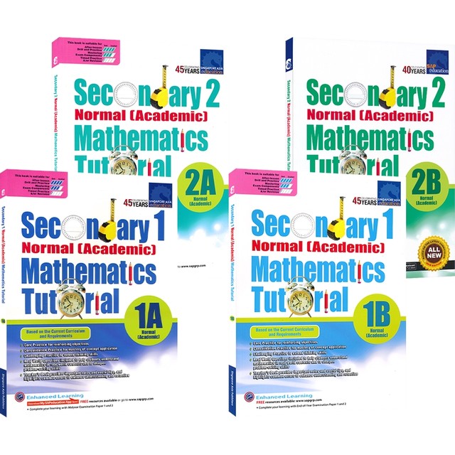 SAP Secondary Normal Academic Mathematics Tutorial 1A-2B Singapore ...