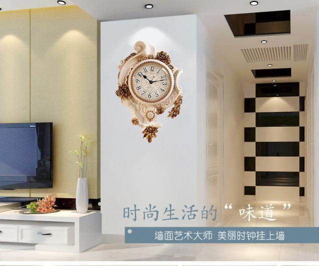 Lisheng Watch Hanging Clock Living Room quiet electronic quartz watch ...