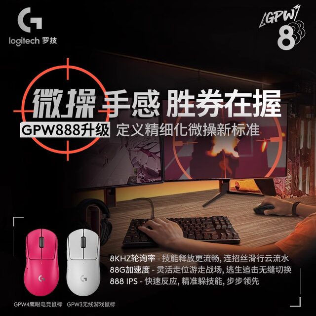 Logitech GPW4 Hawkeye Bastard King 4th Generation Wireless Mouse Dual ...