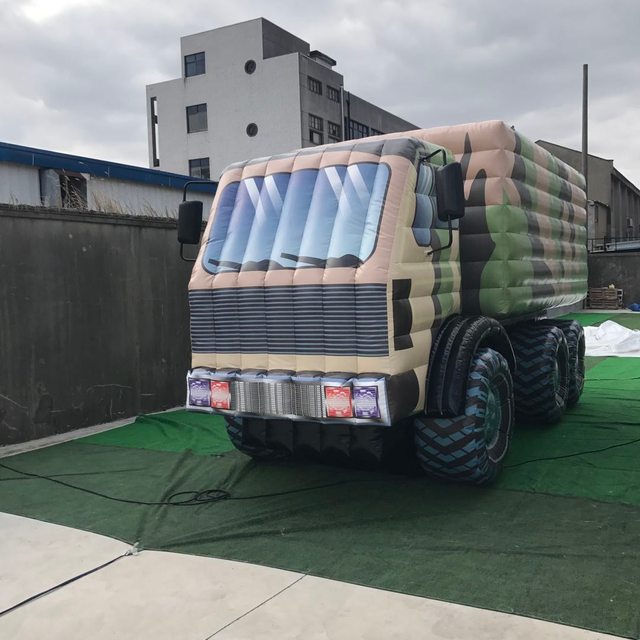 Military exercise tank simulation model camouflage training false ...