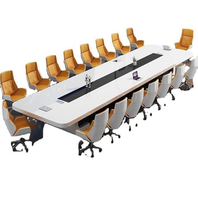Lacquered conference table, simple modern grilled large and small ...