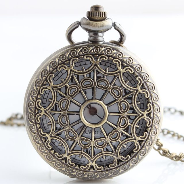 Creative and versatile nostalgic clear digital pocket watch pendant ...