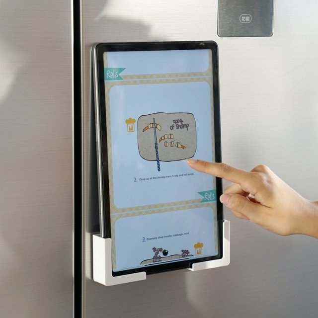 Kitchen magnetic mobile phone tablet holder refrigerator magnet multi ...