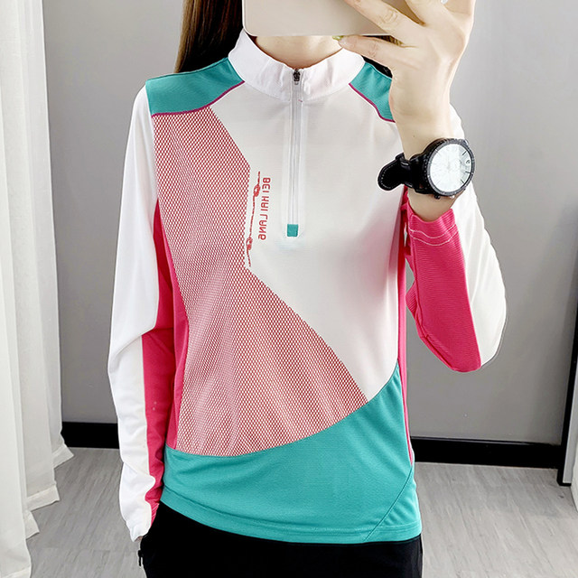 Outdoor quick drying clothes for women long-sleeved running and ...