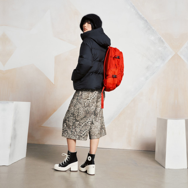 CONVERSE official Straight Edge men and women simple computer backpack ...