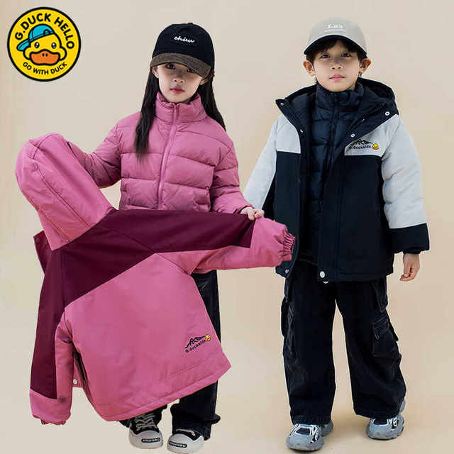 Little Yellow Duck Jackets for Boys and Girls, Autumn and Winter Down ...