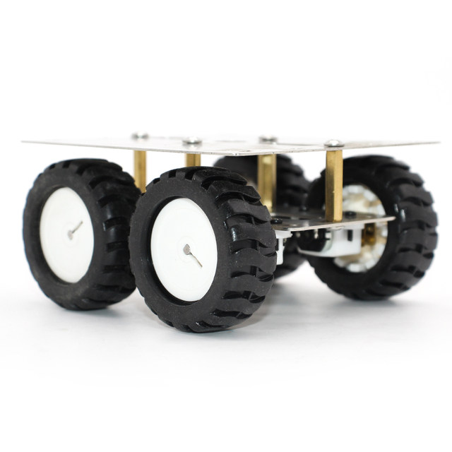Stainless steel N20 smart car chassis N20 deceleration motor robot ...