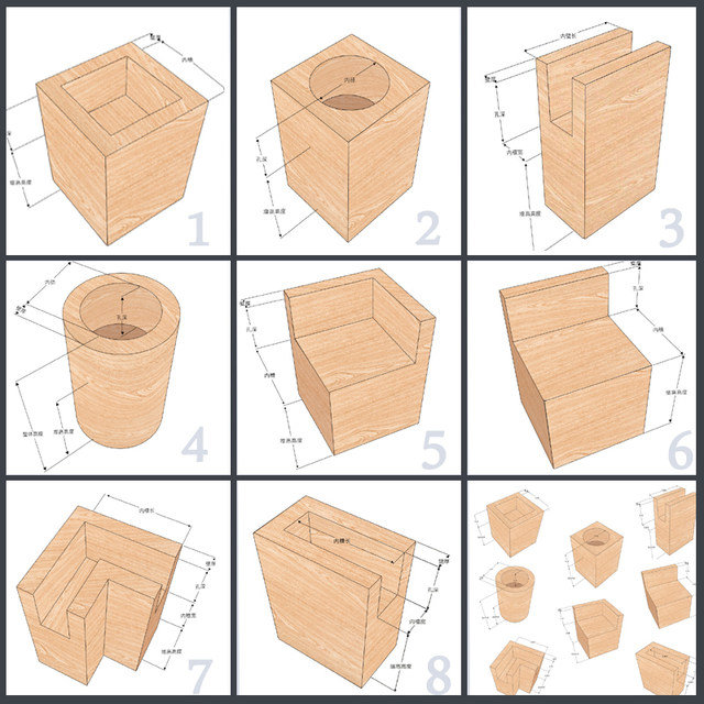 Caval solid wood furniture padding block cabinet foot sofa feet support ...