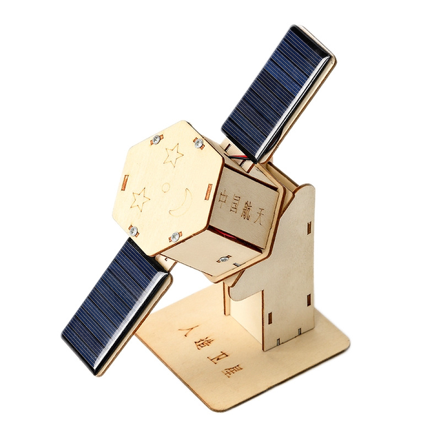 Aerospace solar satellite model STEAM primary school student handmade ...