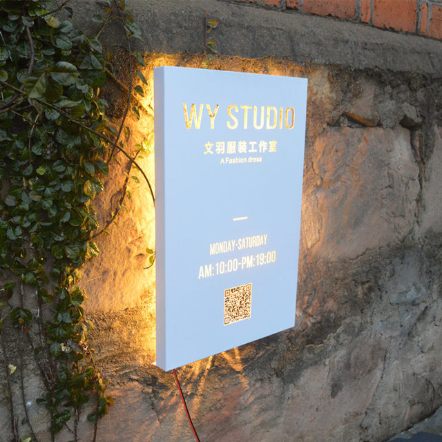 Creative hollow light box custom door sign custom LED billboard ...