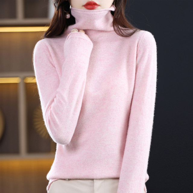100% pure cashmere sweater autumn and winter piles of turtleneck ...