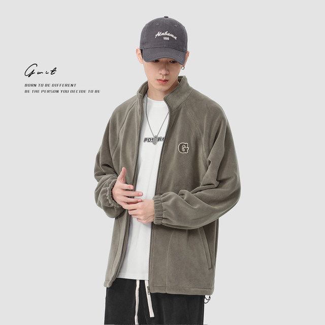Gwit American high street heavy shook fleece velvet autumn and winter ...