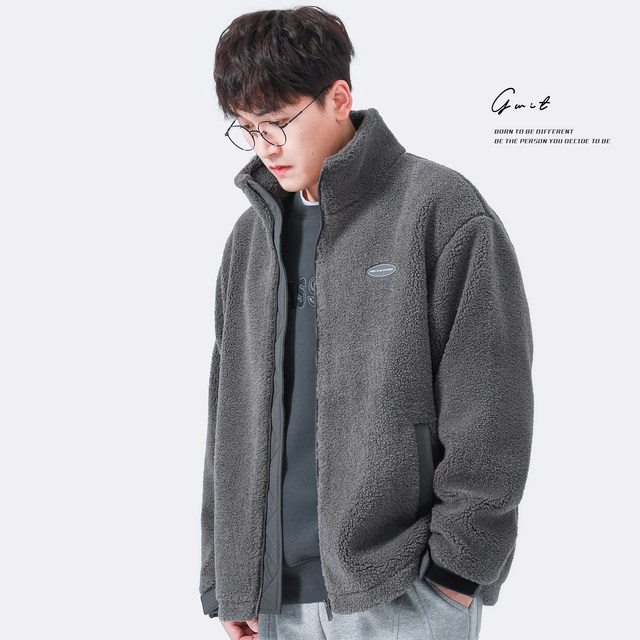Gwit winter new casual loose lamb cashmere jacket cotton coat thickened ...