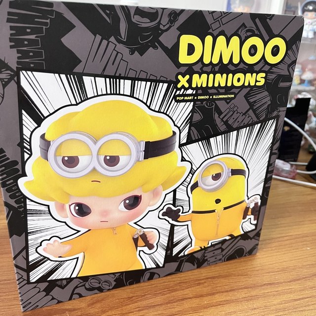 Spot POPMART Bubble Mart DIMOO Minion independent figure joint big baby ...