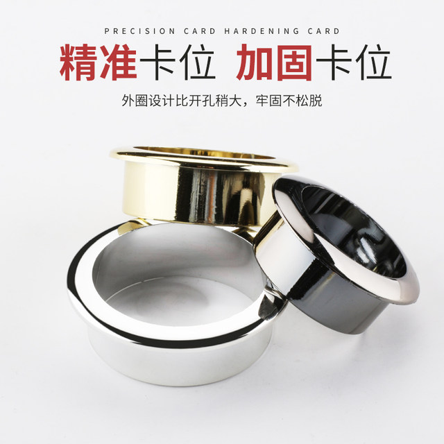 Computer desk penetration hole round decoration circle desktop cross ...