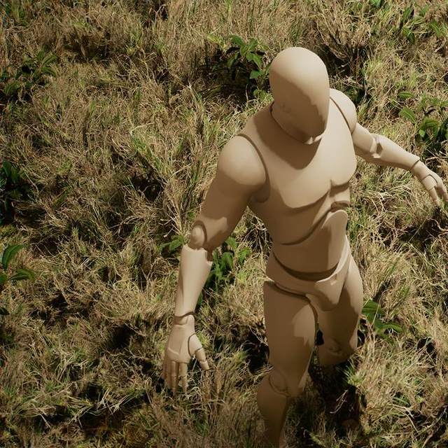 UE5 Unreal 5 Foliage VOL.18 - Grasslands high-quality grass hay model