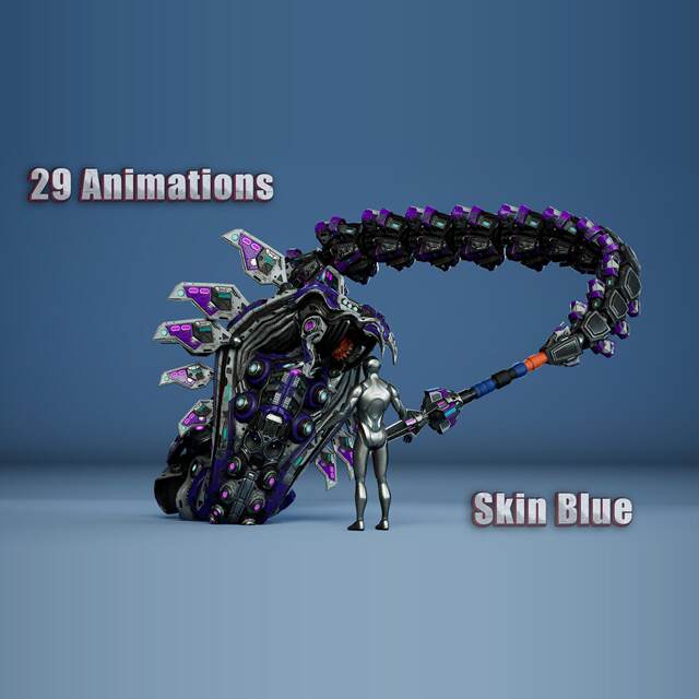 UE5 Unreal 5 SCI-Fi Snake Game Science Fiction BOSS Mechanical Snake ...