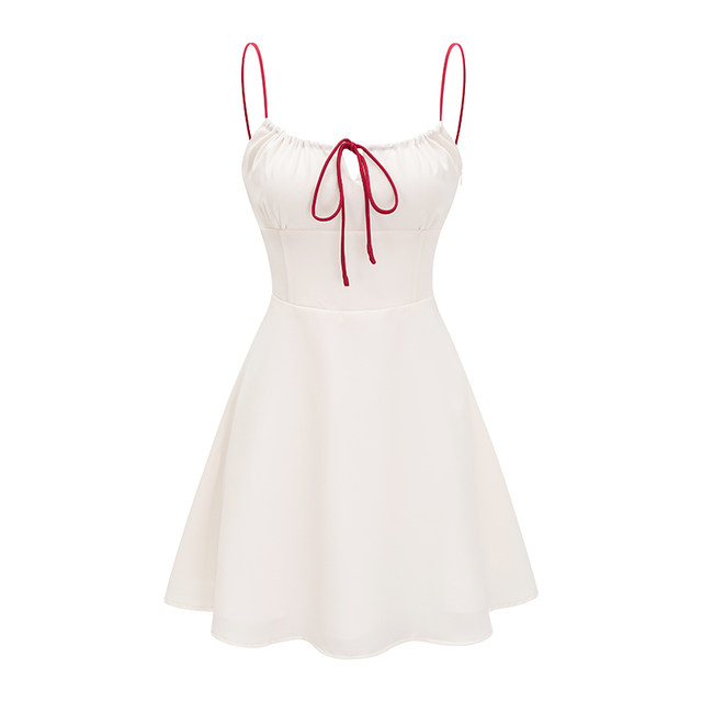 Go Girl Go homemade European and American style strappy white suspender ...