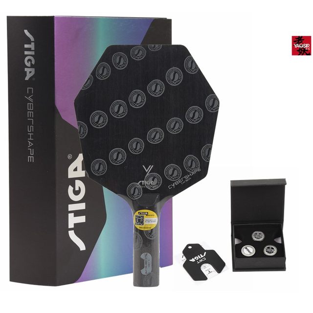 STIGA hexagonal table tennis blade Cyber 6 built-in carbon CWT pure ...