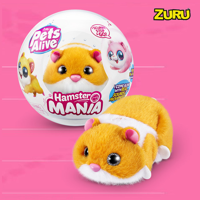 Zuru genuine Pete Hang Rat Paradise cute simulation pet doll running ...