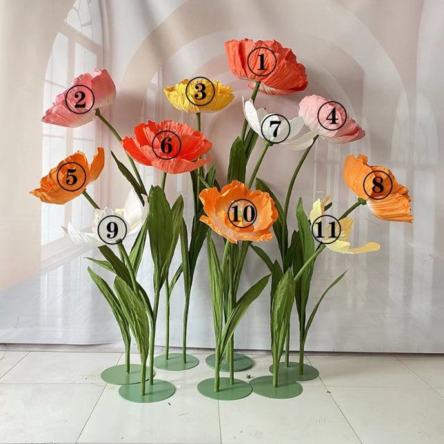 Paper flower poppy suit wedding props lily of the valley simulated ...