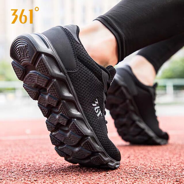 361 men's shoes running shoes summer 361 degrees gray mesh shoes ...