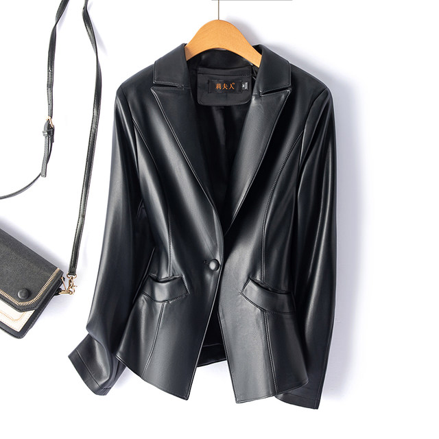 Sheepskin leather jacket for women 2025 spring and autumn new ...