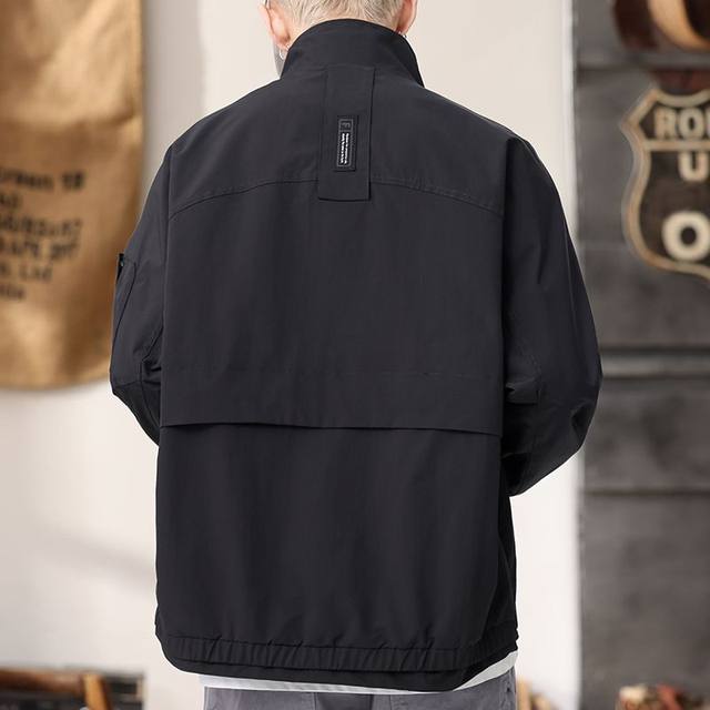 Autumn Light luxury big -name casual jacket clothes men's stand -up ...