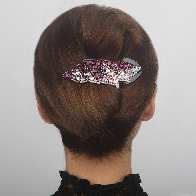 Large duckbill clip for updo hair, Korean leaf updo hair, large ...