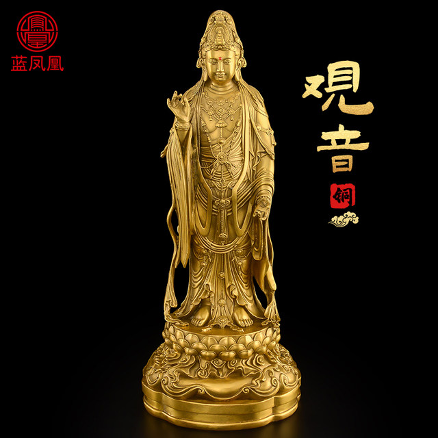 Western Three Holy Bronze Buddha Statues, Bronze Amitabha Buddha ...