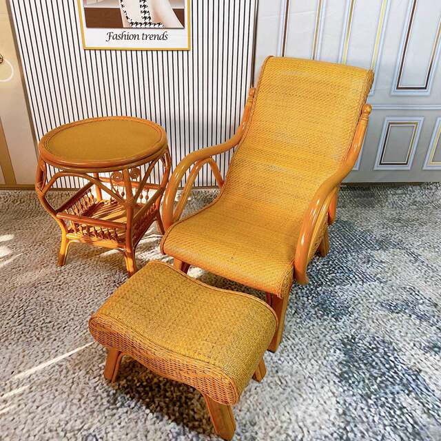 Summer cool chair, a nap, sleep on foot, lounge chair, solid wood vine ...