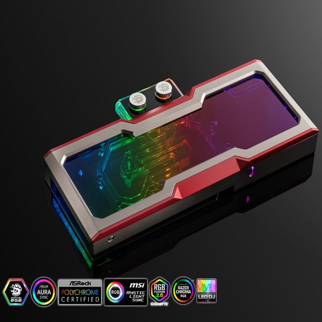 Bitspower computer split full coverage graphics card water block AMD ...