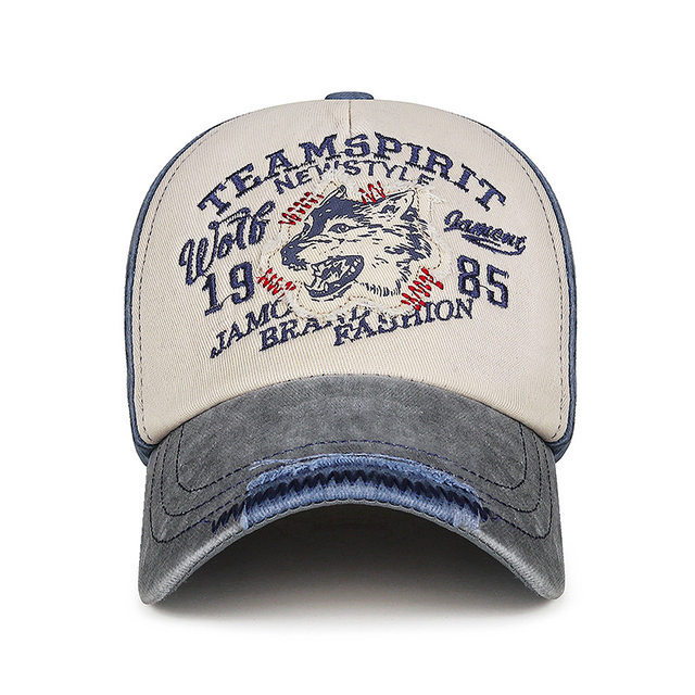 Wild denim stuck color baseball caps men and women are beautiful as old ...