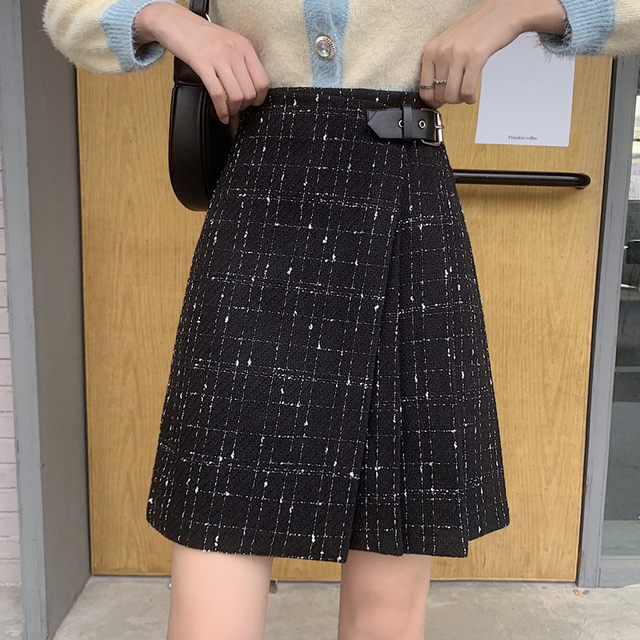Boxer skirt women's design sense pleated skirt Xiaoxiang style skirt ...