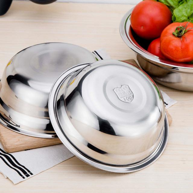 304 stainless steel pot stainless steel soup bowl round basin stainless ...