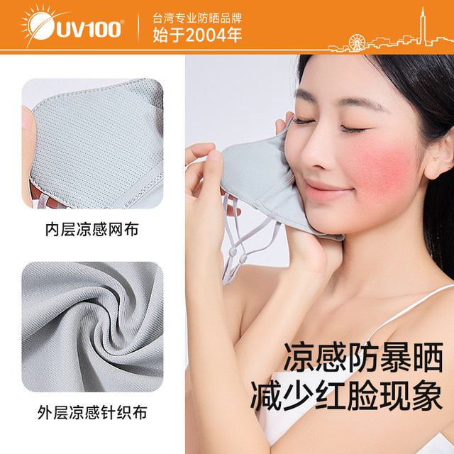 Taiwan UV100 sun protection mask for women UV protection summer full ...