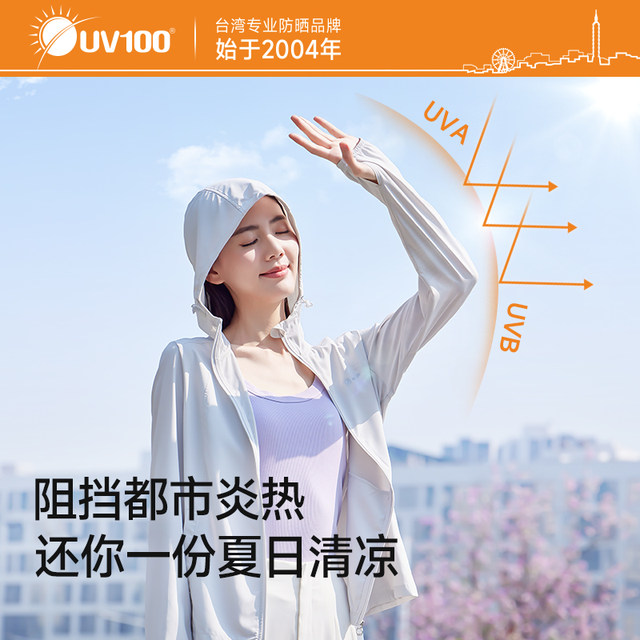 Taiwan UV100 sunscreen clothing for women thin summer ice silk sunshade 2025 new UV protection ...
