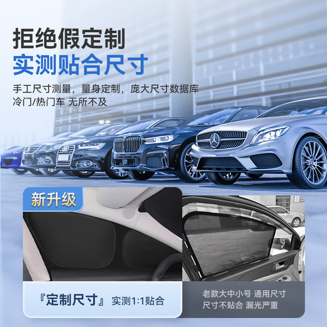 Suitable for Mercedes-Benz GLC/c260L/e300l/GLB/A-class car sunshade windows sunscreen insulation ...