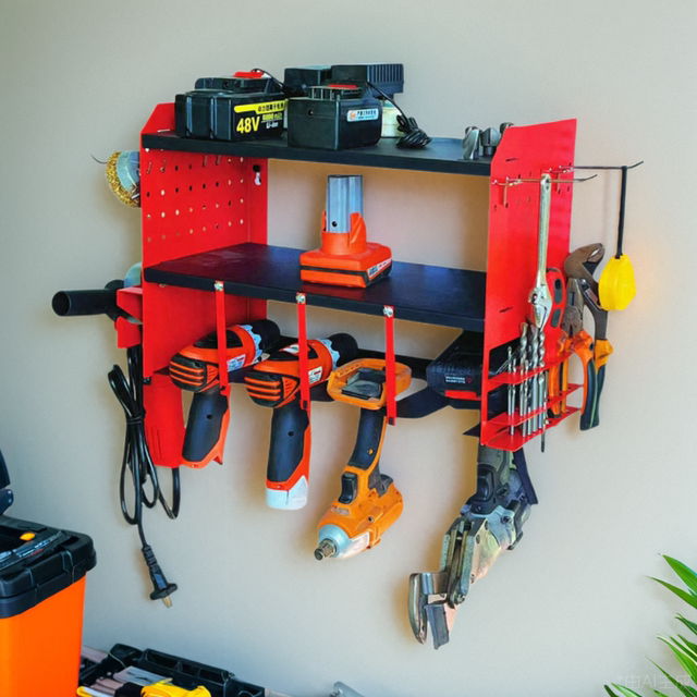 Power tool multifunctional storage rack wall-mounted lithium electric ...