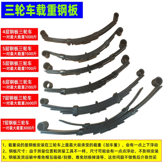 Electric tricycle accessories, bow plate, leaf spring plate, rear shock ...
