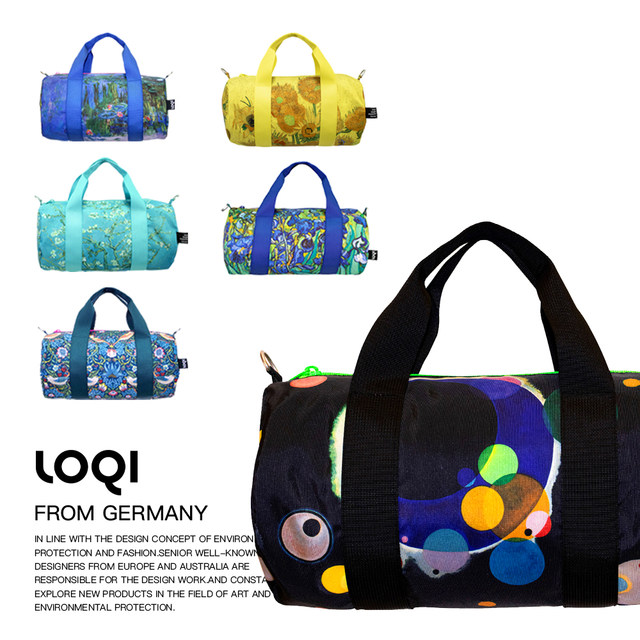 LOQI museum series fashionable travel bag for men and women for short ...