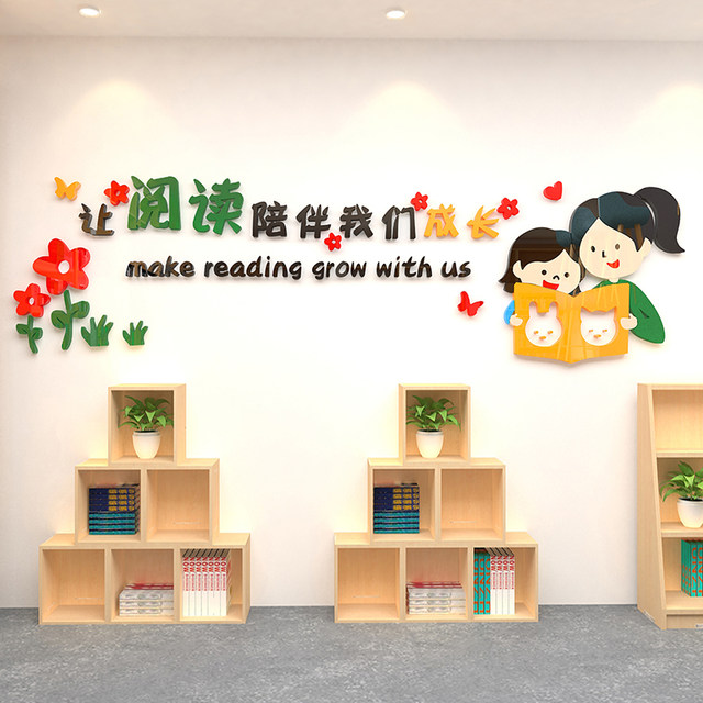 Kindergarten Children's Reading Area Architecture Decoration Picture ...