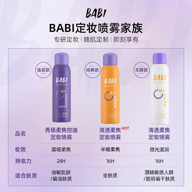BABI makeup spray VC long-lasting oil control, waterproof and sweat ...