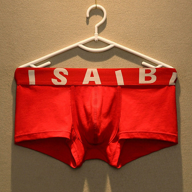 Men's panties pure cotton flat trousers youth personality trendy ...