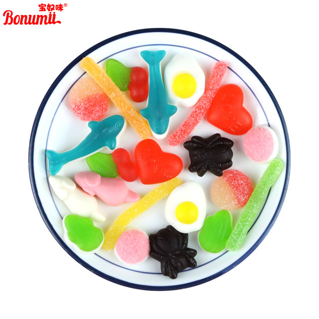 Po Nu Mi Rubberry 3 bags q hypoproma Children's fruit flavor fudge ...