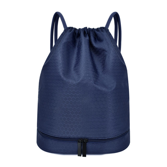 Customized drawstring backpack, wet and dry separation swimming bag ...